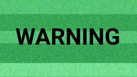 WARNING, Text on Green screen Background... | Stock Video | Pond5