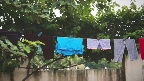 Clothes Hanged Stock Videos – Royalty-Free HD & 4K Videos | Pond5