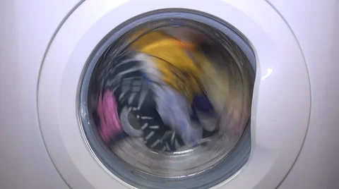Washing Machine with Children Clothes, L... | Stock Video | Pond5