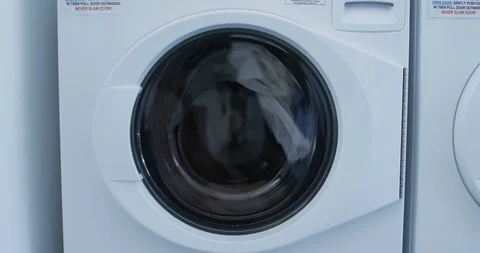 Washing machine washing clothes 4k | Stock Video | Pond5