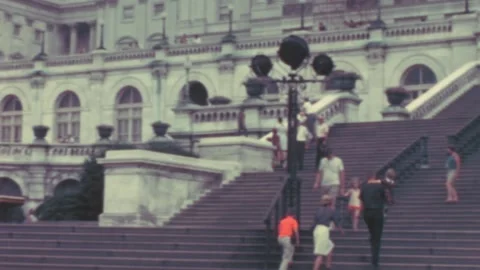 Washington D.C. - 1965: tourist family w... | Stock Video | Pond5