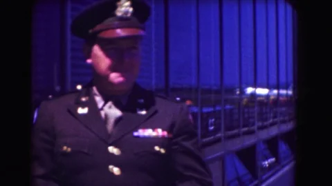 WASHINGTON DC-1975: Man In Uniform Shows... | Stock Video | Pond5