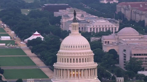 Washington, D.C. circa-2017, Close-up ae... | Stock Video | Pond5