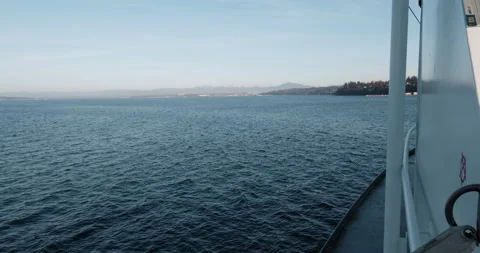 Washington Ferry Boat Deck View of Puget... | Stock Video | Pond5