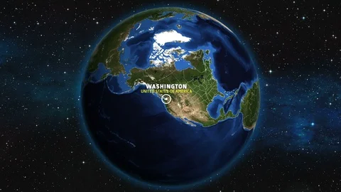 Washington Zoom Map Stock Videos – Royalty-Free HD & 4K Videos | Pond5