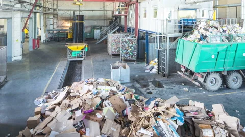 waste paper recycling 4K time lapse | Stock Video | Pond5