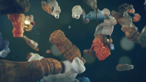 Waste Plastic Bottle falling down loopab... | Stock Video | Pond5