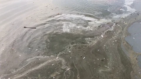 Waste pollution water liquid background | Stock Video | Pond5
