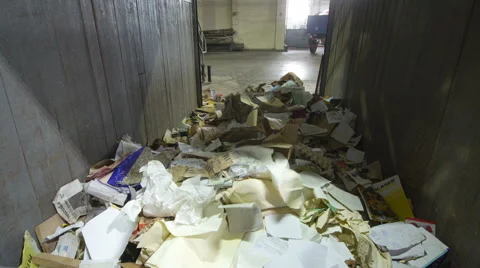 Waste sorting station. Paper Recycling 4... | Stock Video | Pond5