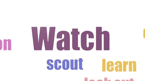 Watch Tag Cloud Animated Isolated On Whi... | Stock Video | Pond5