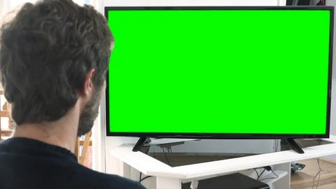 People Watching Tv Green Screen Stock Footage ~ Royalty Free Stock ...