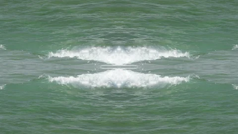 Water background Ocean Waves Mirror Effe... | Stock Video | Pond5