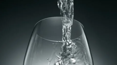 Water being poured into glass, Slow Moti... | Stock Video | Pond5