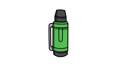 water bottle sketch background and 2d an... | Stock Video | Pond5