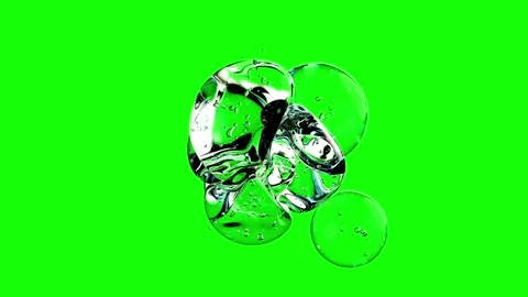 Water bubble element animation. Movement... | Stock Video | Pond5