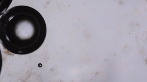 Water bubbles under the microscope | Stock Video | Pond5