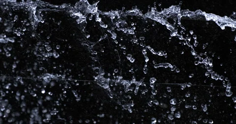 Water cascade with flowing drops texture... | Stock Video | Pond5