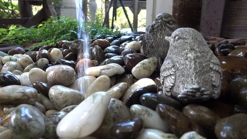 Water drip or water fall to stone | Stock Video | Pond5