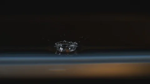 Water drop falling into water making a p... | Stock Video | Pond5