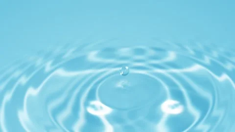 Water drop falling on water surface. Sl... | Stock Video | Pond5