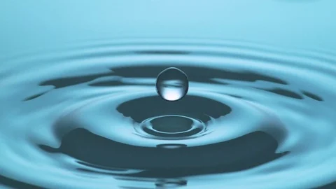 Water Drop Splash in Slow Motion | Stock Video | Pond5