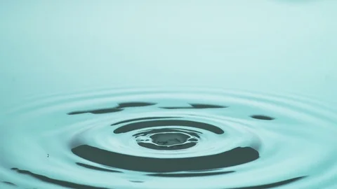 Water Drop Splash in Slow Motion | Stock Video | Pond5