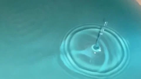 water drop - water drop from above abst... | Stock Video | Pond5