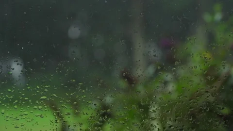 Water Droplets From Rain Run Down a Wind... | Stock Video | Pond5