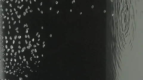 Water Droplets Rain Sideways Background | Stock Video | Pond5