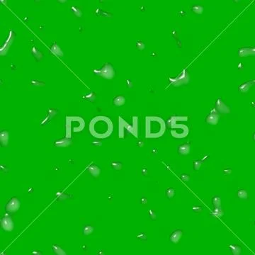 Water drops texture on green screen - Seamless render illustration ...