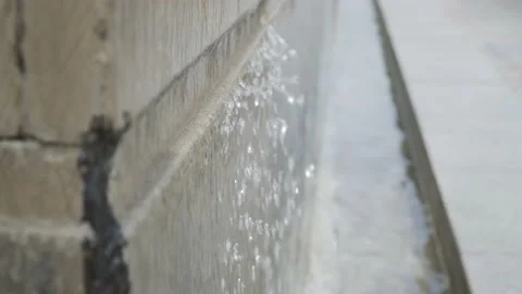 Water flows in continuous stream from ol... | Stock Video | Pond5