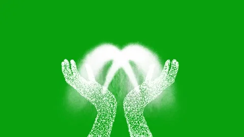 Water fountain with hands motion graphic... | Stock Video | Pond5