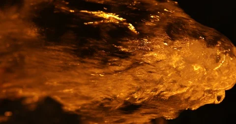 Water Fountain at Night view | Stock Video | Pond5