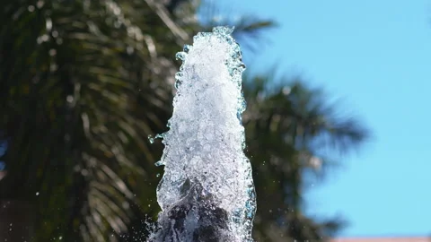 Water going down in a fountain with leve... | Stock Video | Pond5