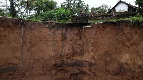 Water is leaking from irrigation ditch, ... | Stock Video | Pond5