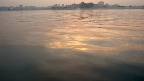 Water-level view of the Nile River in Eg... | Stock Video | Pond5