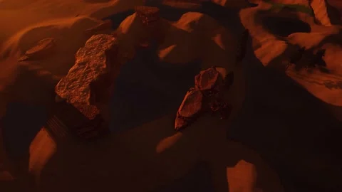 Water on Mars. Terraforming Martian Land... | Stock Video | Pond5