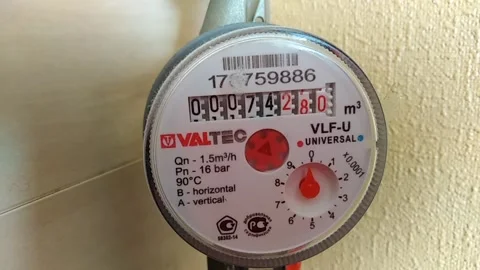 Water Meter Close-Up. Concept For Meter ... | Stock Video | Pond5