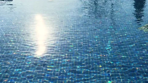 Water moving in swimming pool. | Stock Video | Pond5