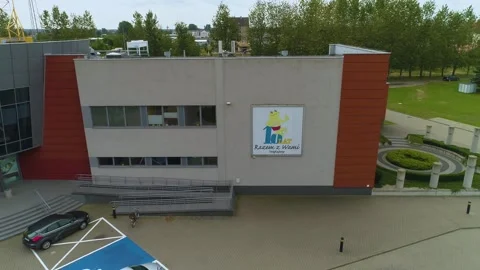 Water Park Pila Aquapark Aerial View Pol... | Stock Video | Pond5