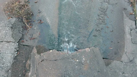 Water pollution discharge from the drain... | Stock Video | Pond5