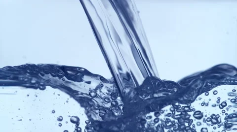 Water pouring and splashing, shot with P... | Stock Video | Pond5