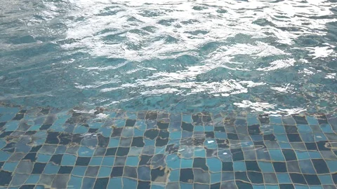 Water ripple in swimming pool. | Stock Video | Pond5