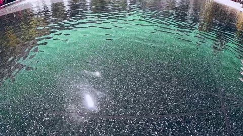 water rippling over the black marble flo... | Stock Video | Pond5
