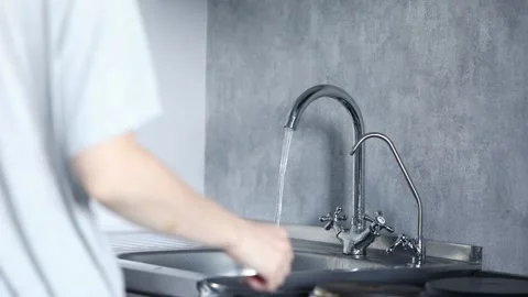 Modern Kitchen Taps Stock Videos – Royalty-Free HD & 4K Videos