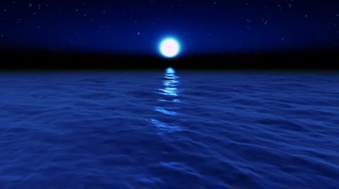 Moonlight On Water Stock Video Footage | Royalty Free Moonlight On ...