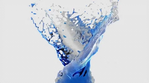 Water Splash Alpha Channel | Stock Video | Pond5