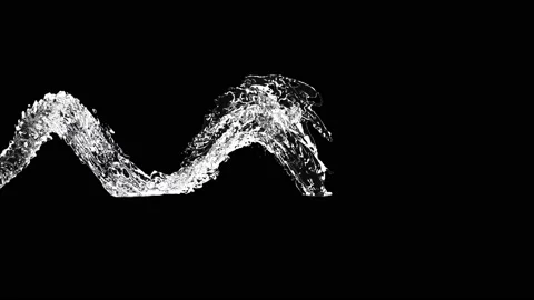 Water Splash with ALPHA channel | Stock Video | Pond5