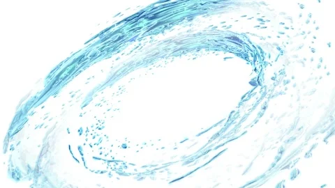 Water splash and Swirl. Clean water spla... | Stock Video | Pond5
