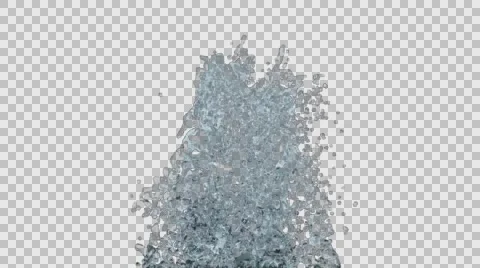 Water Splash Animation v2 | Stock Video | Pond5